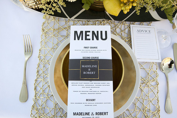 Modern place setting | Wedding & Party Ideas | 100 Layer Cake