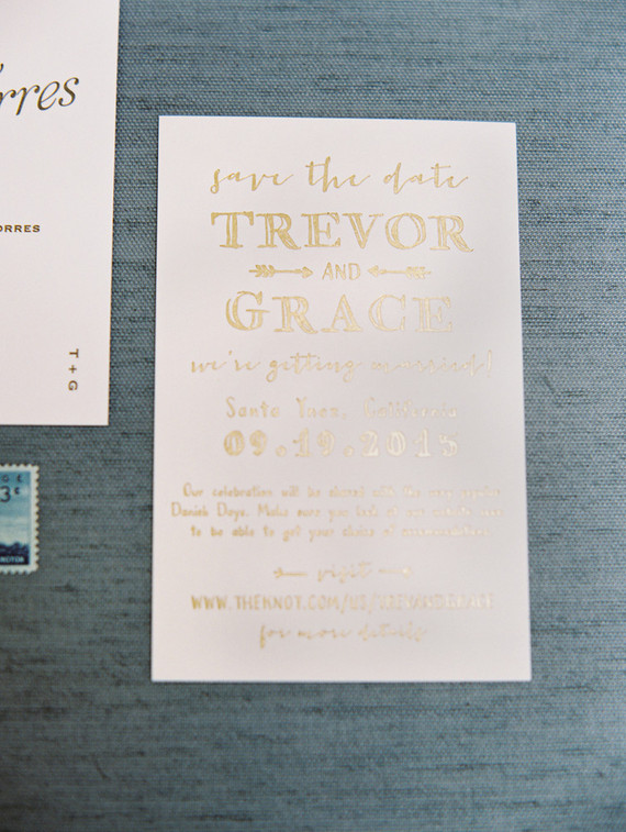 Gold wedding invitation | Wedding & Party Ideas | 100 Layer Cake